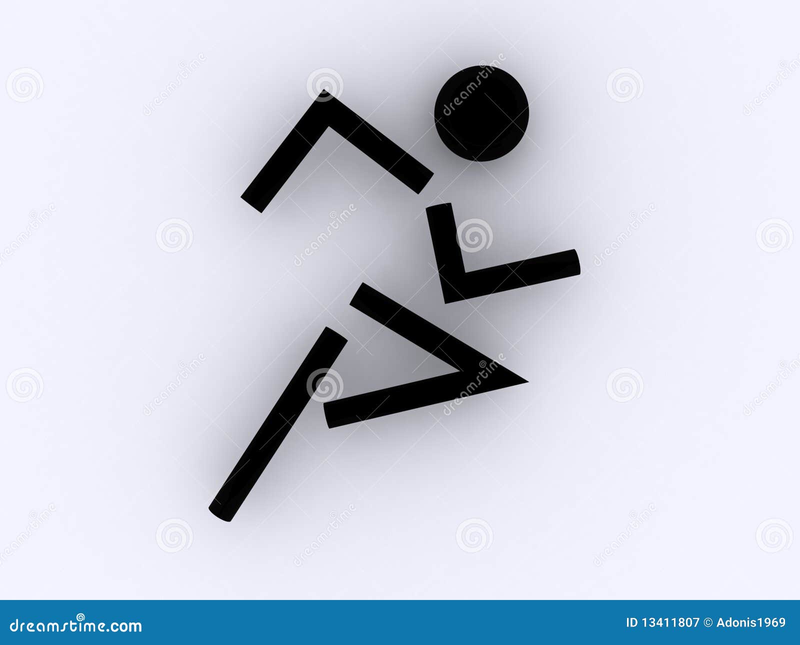 Athlete Symbol Royalty Free Stock Photography - Image: 13411807