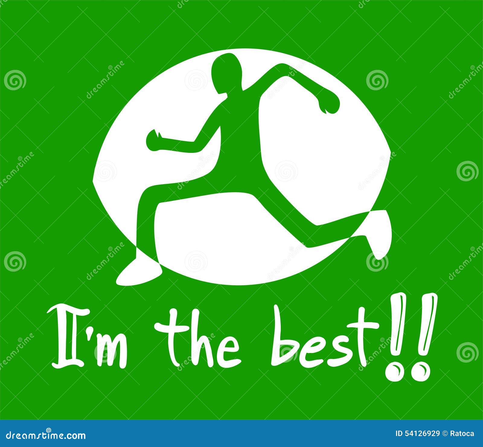 Athlete symbol stock vector. Illustration of athletics - 54126929