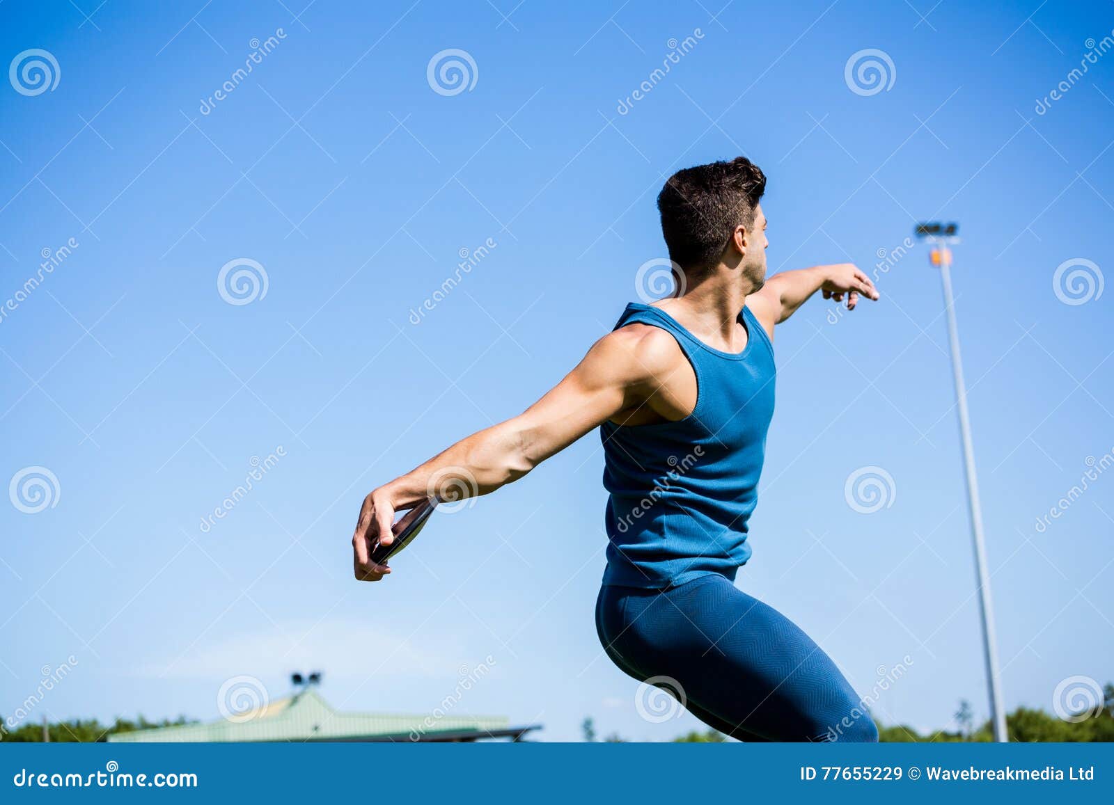 Athlete about To Throw a Discus Stock Image - Image of discus ...