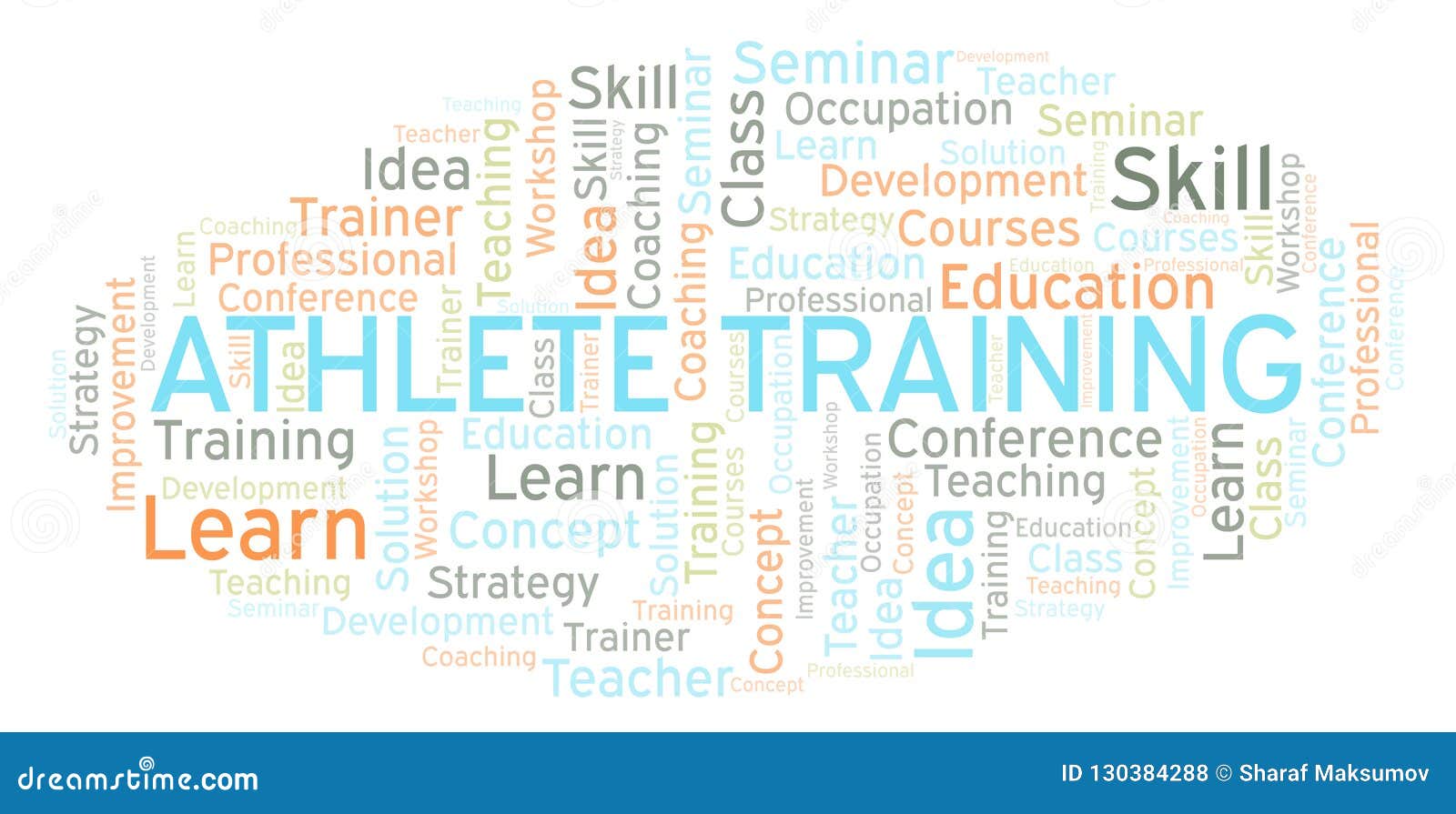 Athlete Training Word Cloud. Stock Illustration - Illustration of white ...