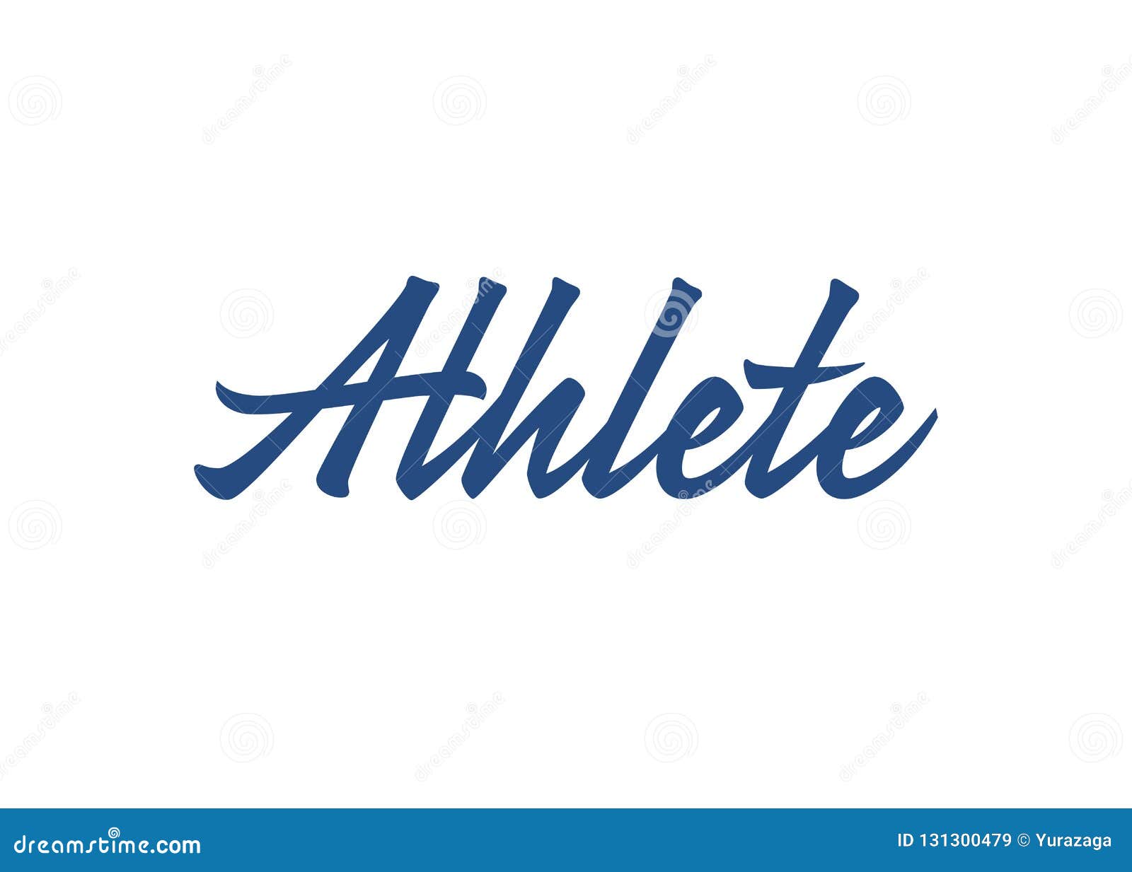 Athlete vector lettering stock vector. Illustration of calligraphy ...