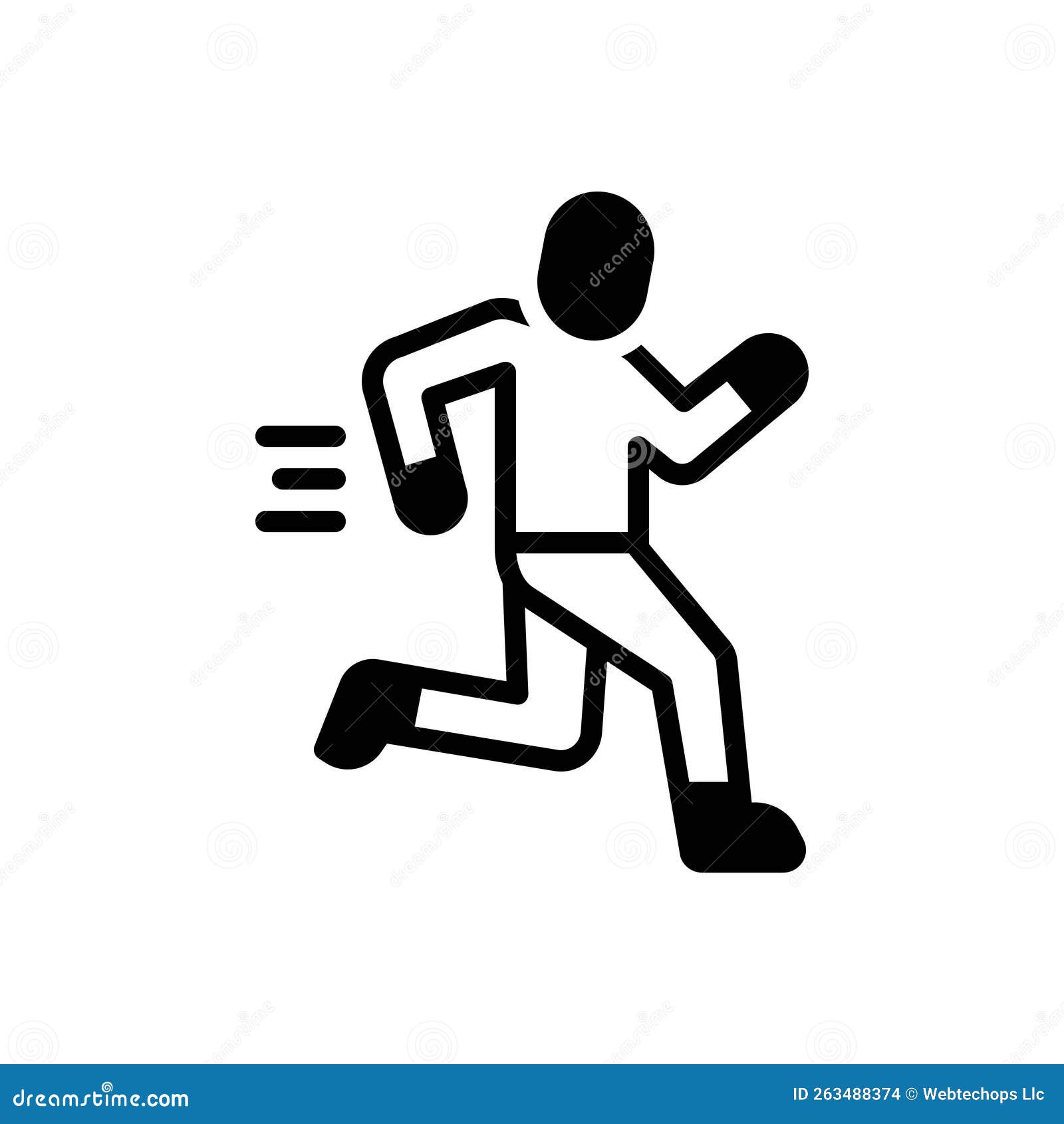 Black Solid Icon for Athletes, Run and Race Stock Vector - Illustration ...