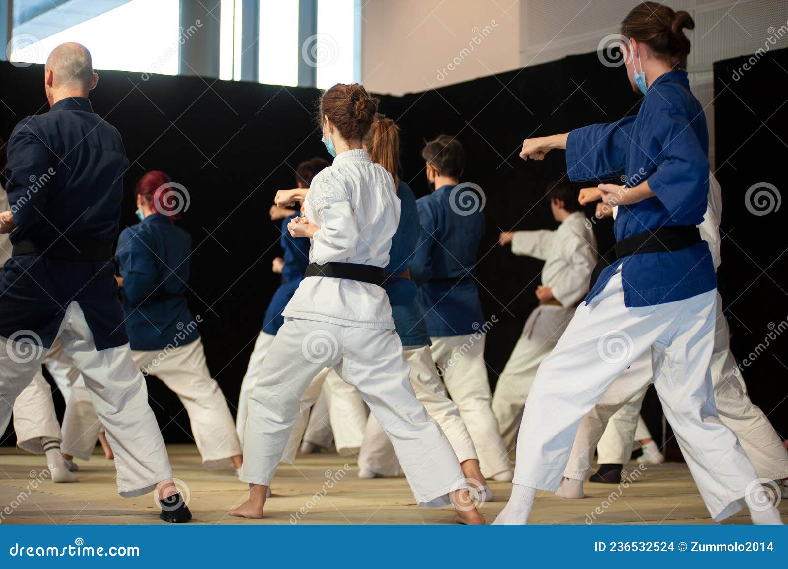 Athletes of Karate during a Training Session Editorial Stock Image ...