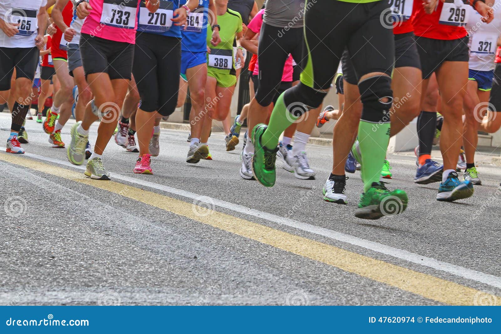 Athletes during the Marathon Stock Photo - Image of exercising, series ...