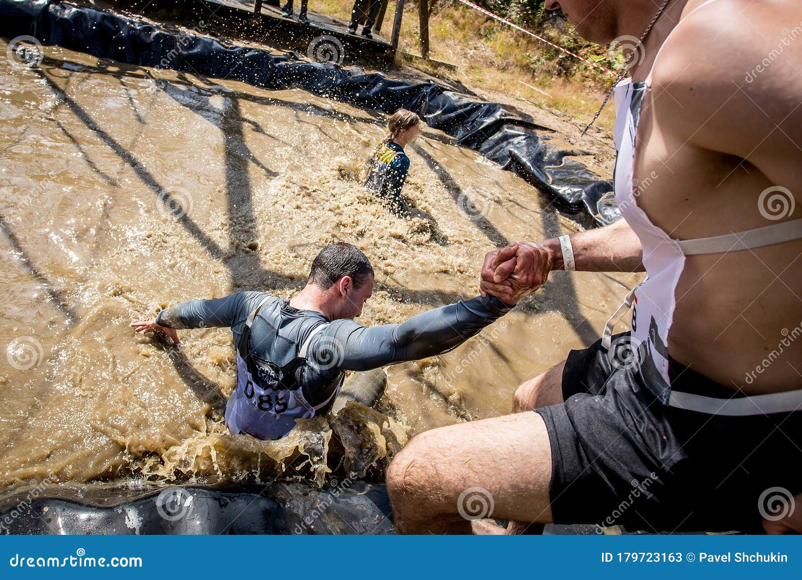 Athletes Overcome Obstacles in the Adventure Race Editorial Stock Photo ...