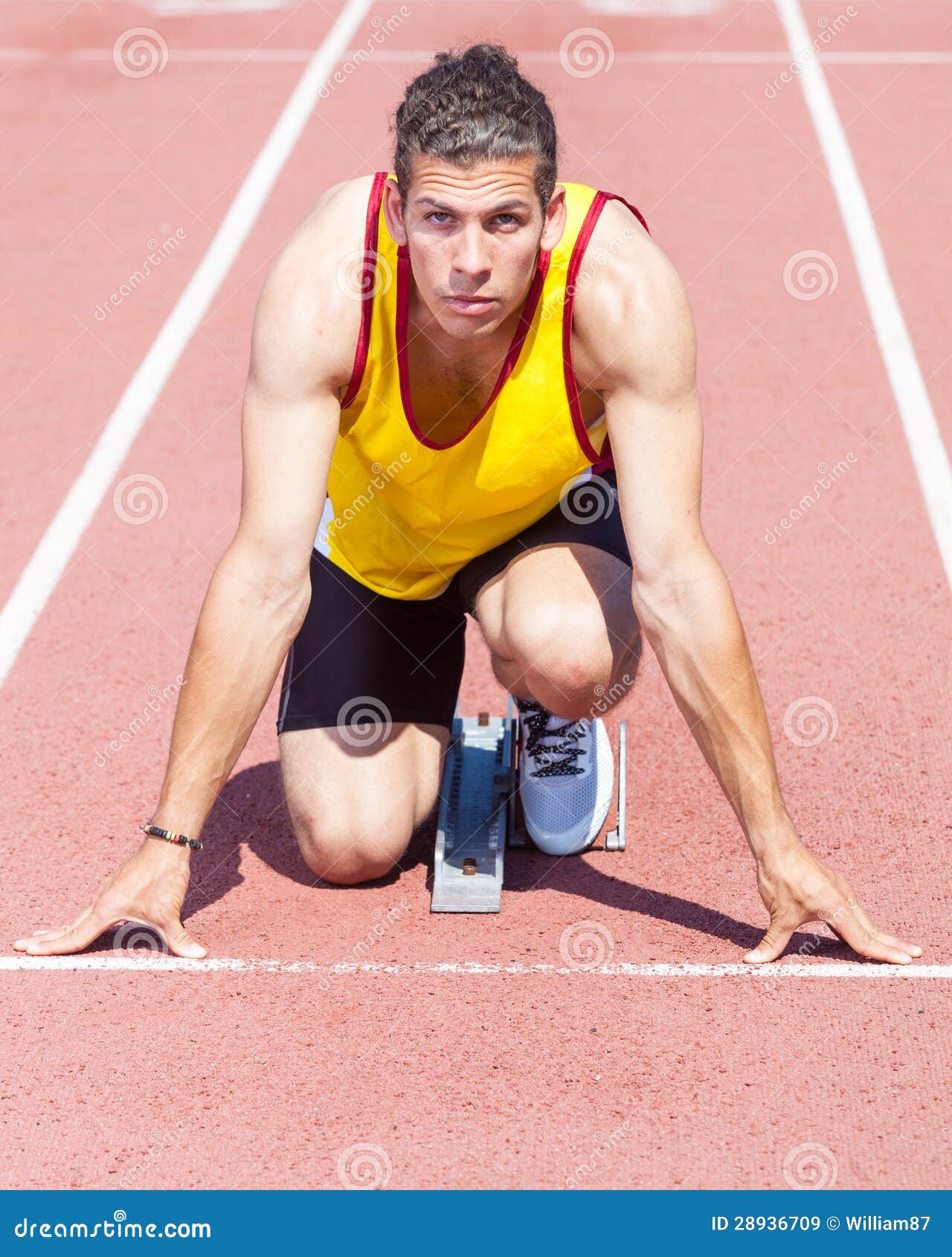 Athletes before the Race Start Stock Image - Image of outdoor ...