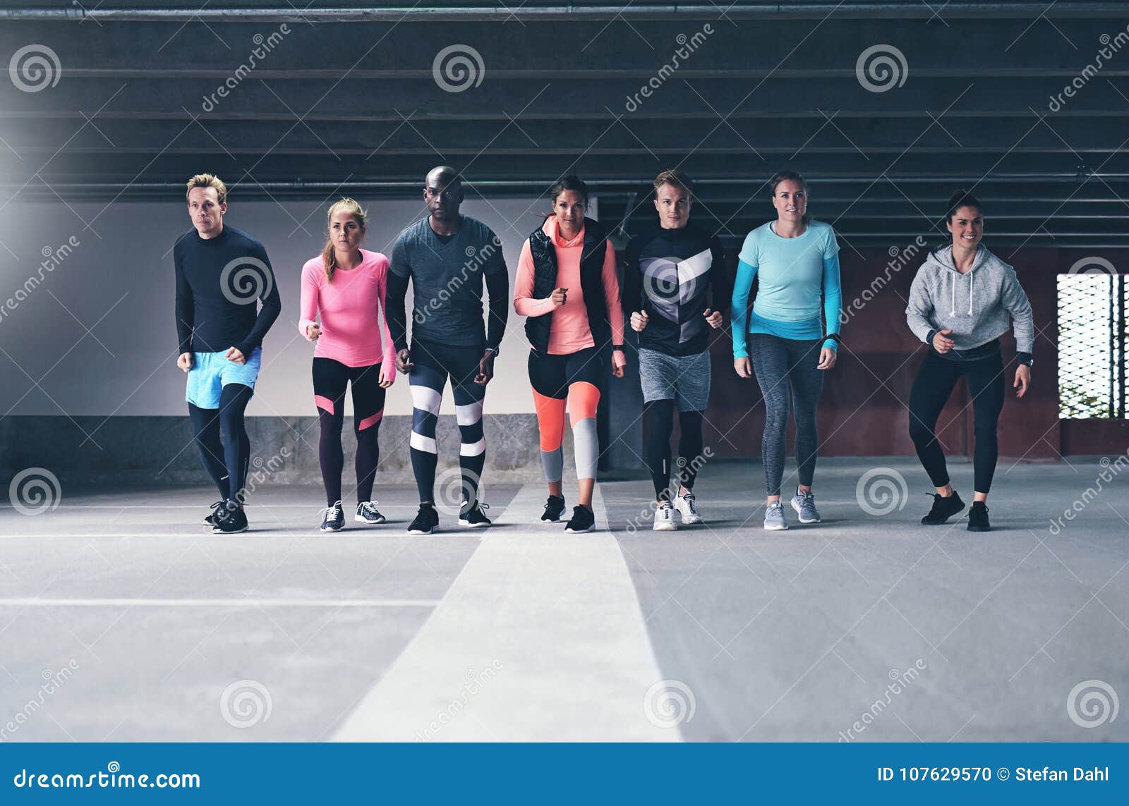 Athletes Ready for Standing Start Stock Photo - Image of legth, healthy ...