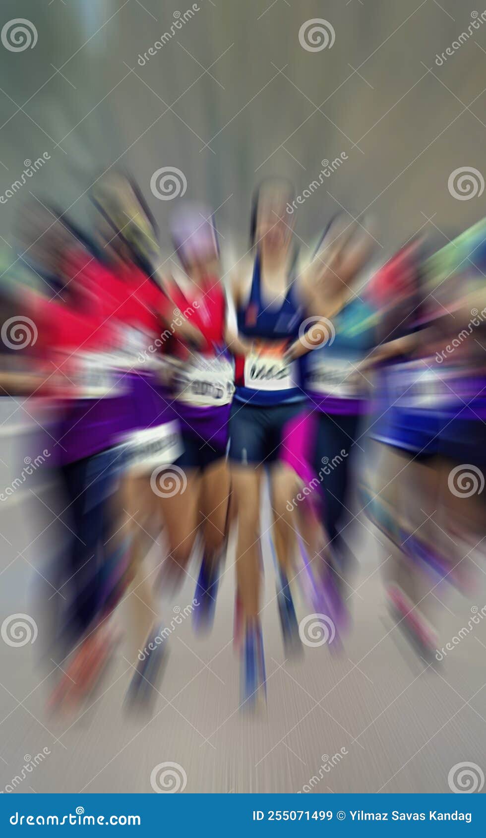 Athletes Running with Blur Effect Stock Image - Image of jogger ...