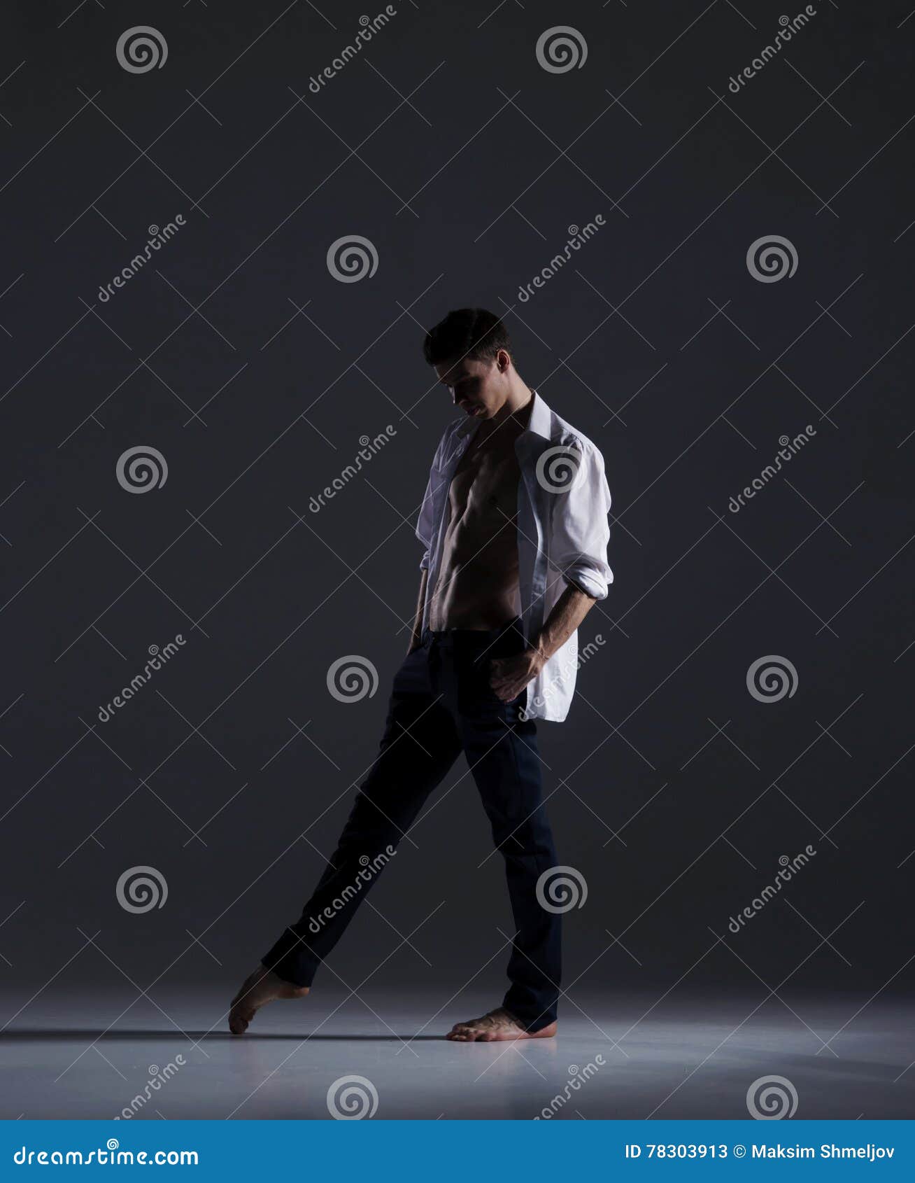 Athletic Ballet Dancer in a Perfect Shape Stock Image - Image of ...