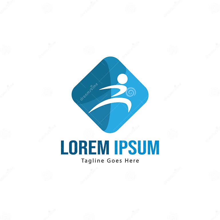 Athletic Logo Template Design. Minimalist Athletic Logo with Modern ...