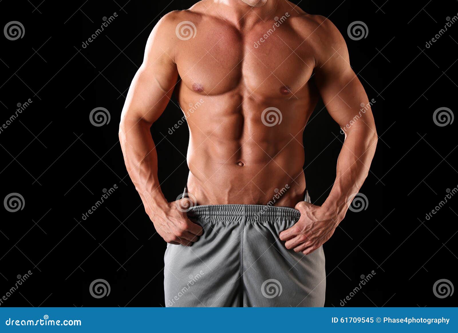 Athletic male body stock image. Image of male, bodybuilder - 61709545