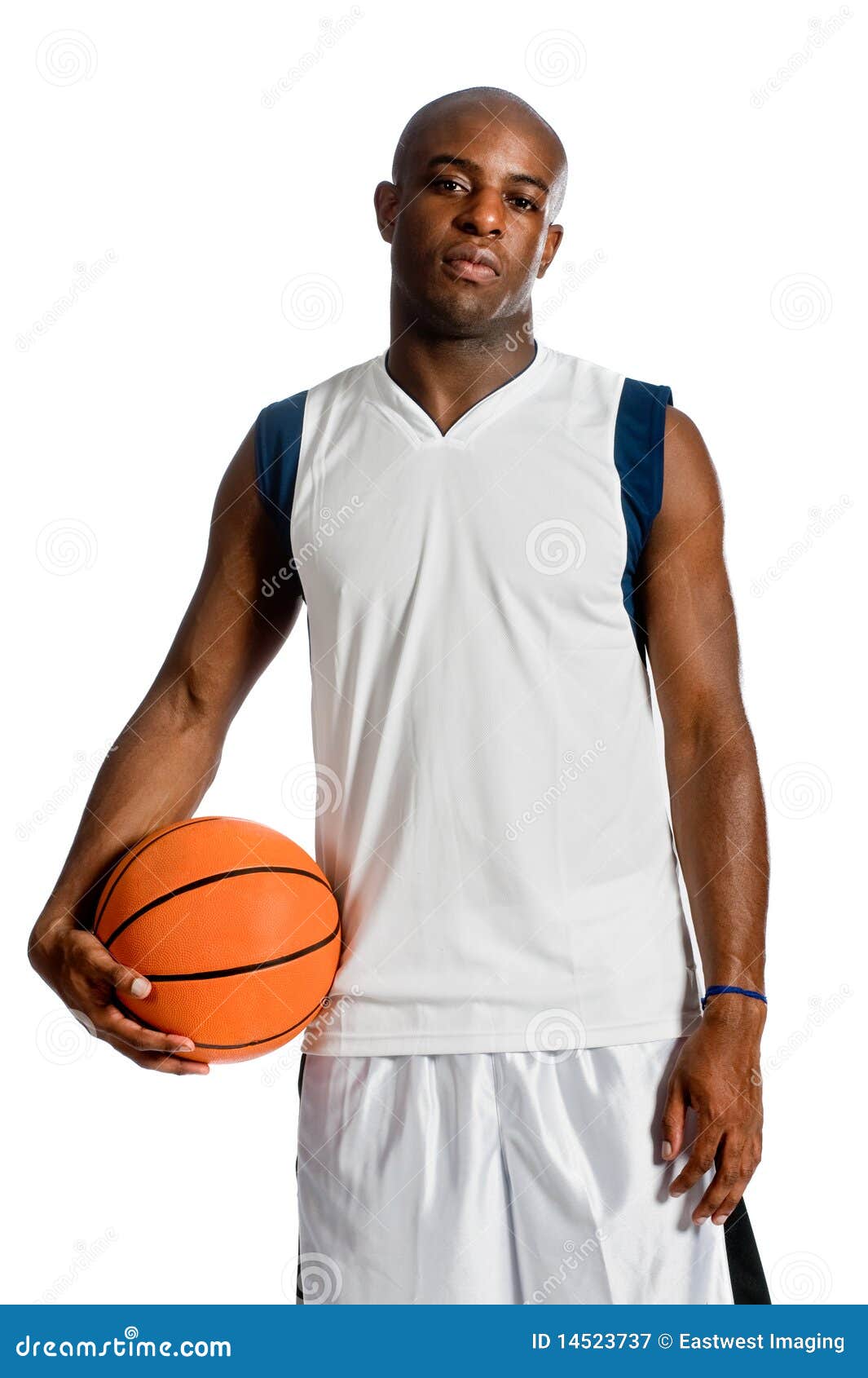 Athletic Man with Basketball Stock Image - Image of american, muscular ...