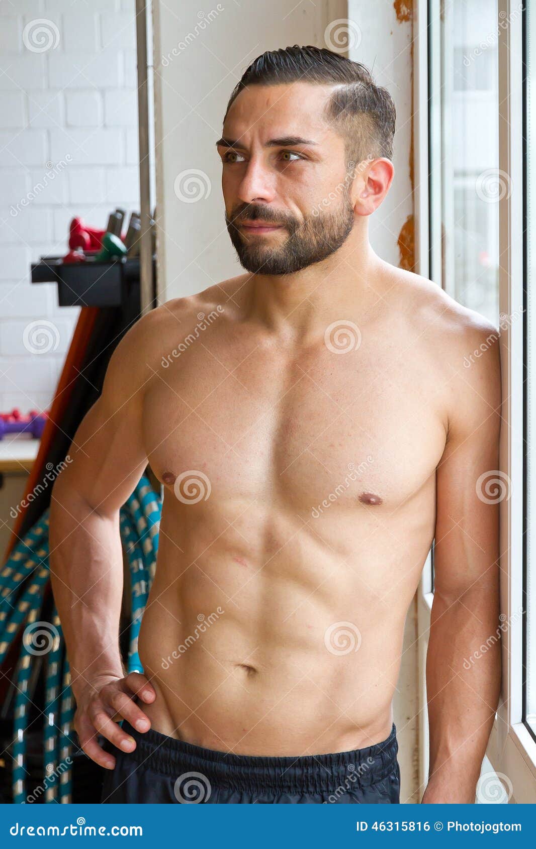 Athletic man stock photo. Image of health, person, muscle - 46315816