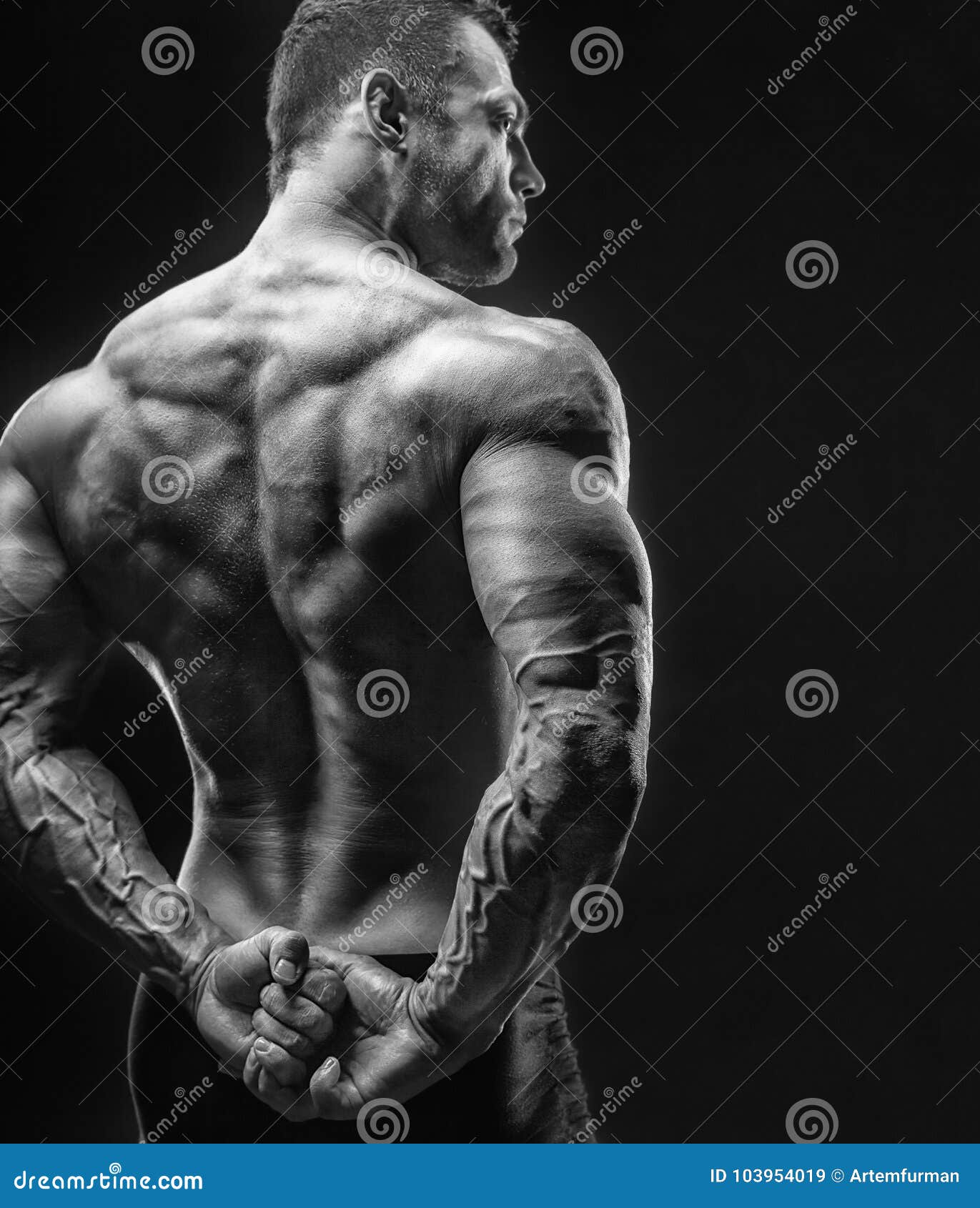 Muscular man stock image. Image of attractive, healthy - 103954019