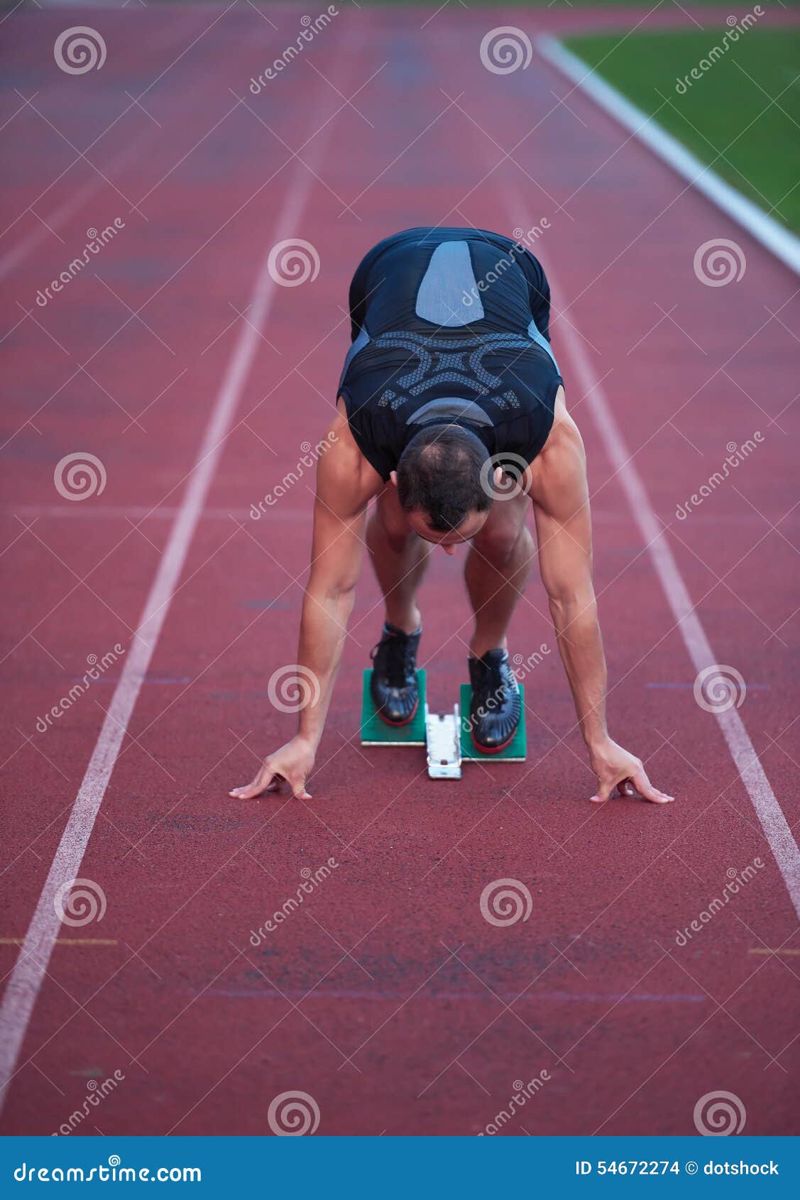 Athletic man start stock photo. Image of athletics, champion - 54672274