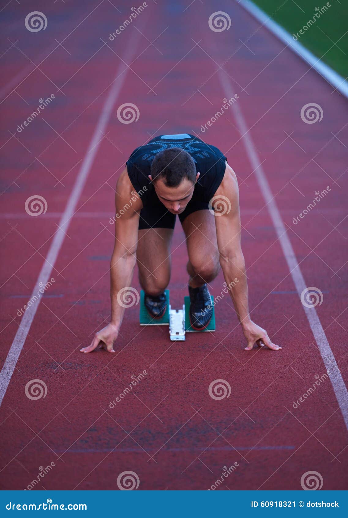 Athletic man start stock image. Image of male, performance - 60918321