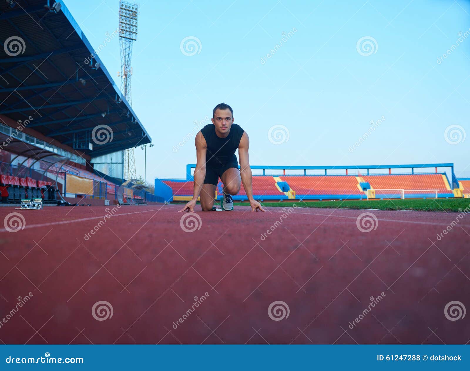 Athletic man start stock photo. Image of frame, ambition - 61247288