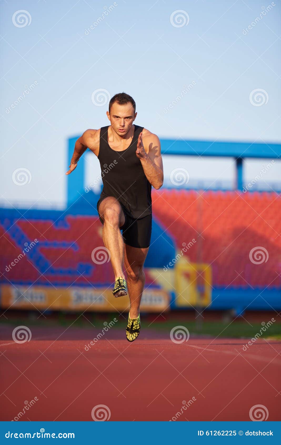 Athletic man start stock image. Image of ambition, power - 61262225