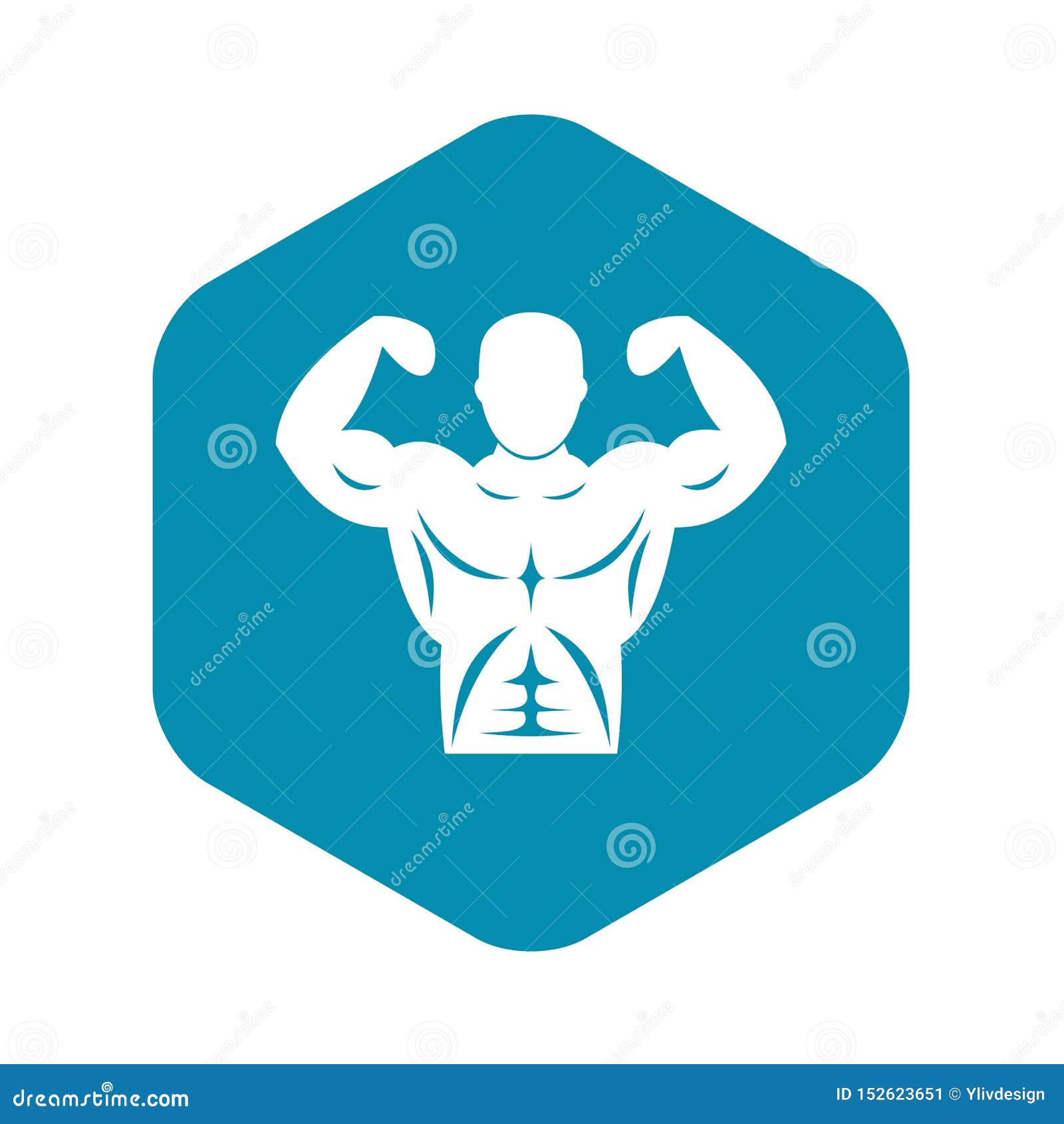 Athletic Man Torso Icon, Simple Style Stock Vector - Illustration of ...