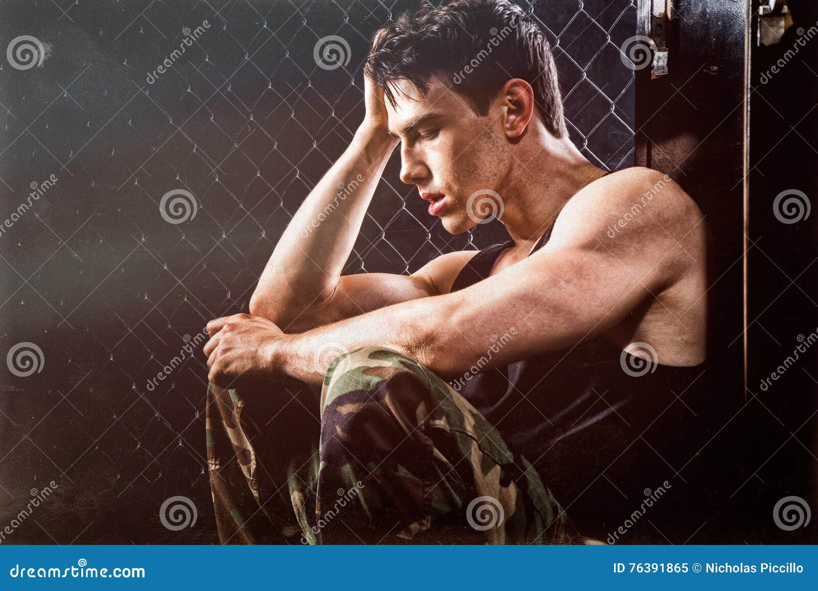 Athletic Man after Workout stock image. Image of caucasian - 76391865