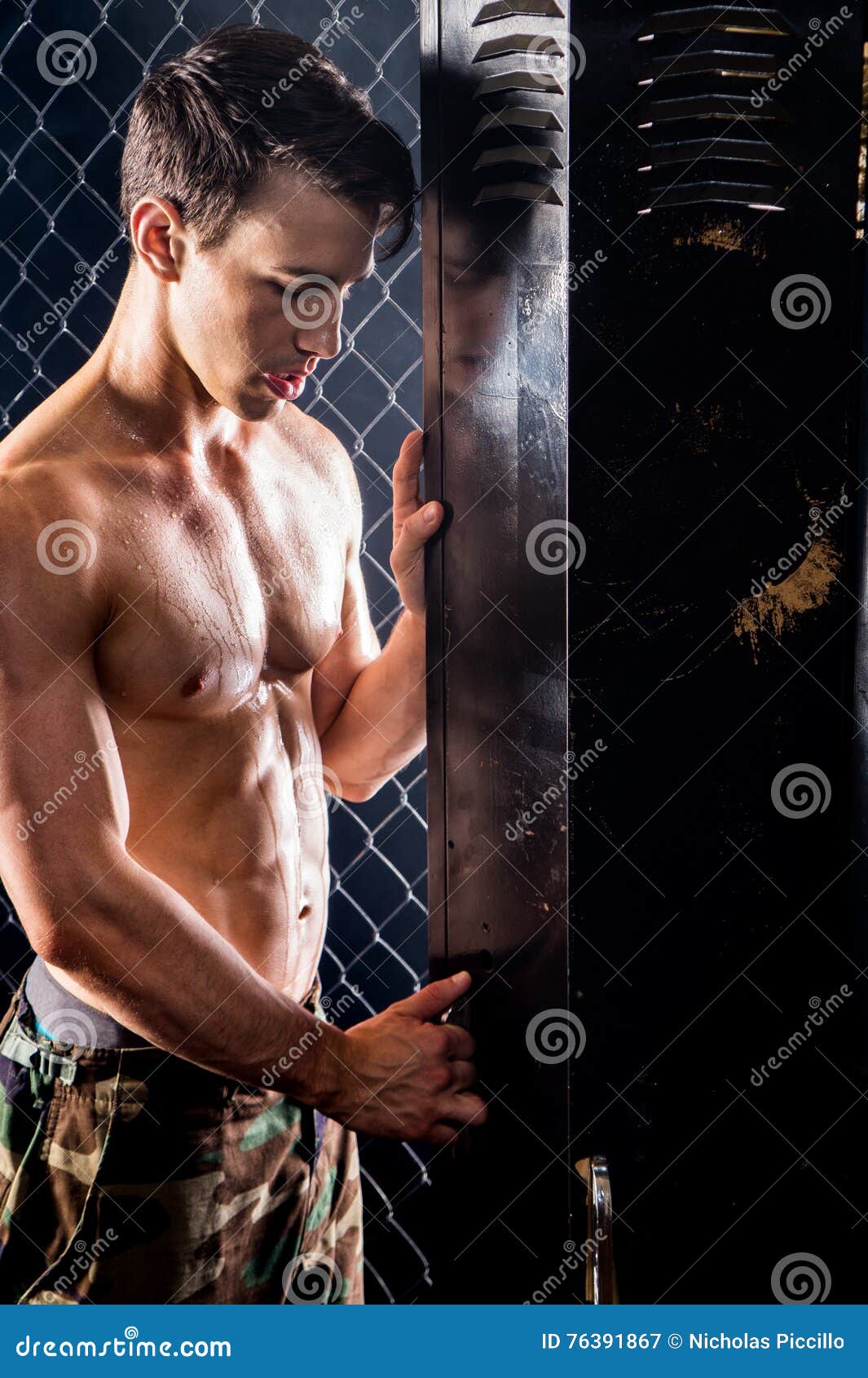 Athletic Man after Workout stock image. Image of working - 76391867