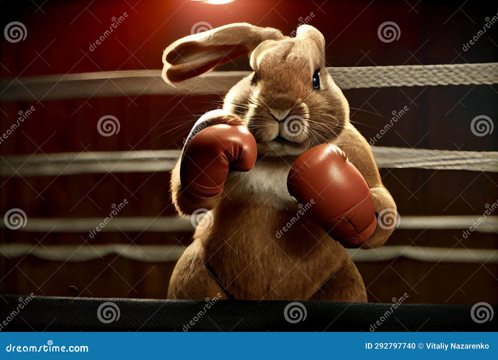 Athletic Rabbit in Boxing Gloves. AI Generated. Stock Photo - Image of ...