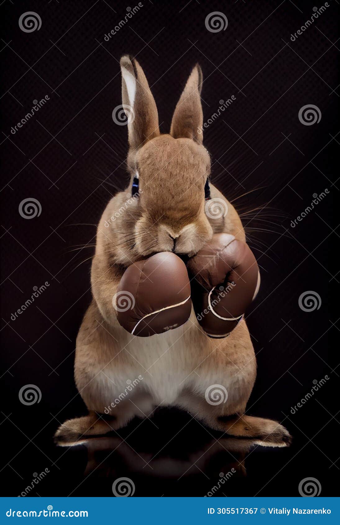 Athletic Rabbit in Boxing Gloves. AI Generated. Stock Image - Image of ...