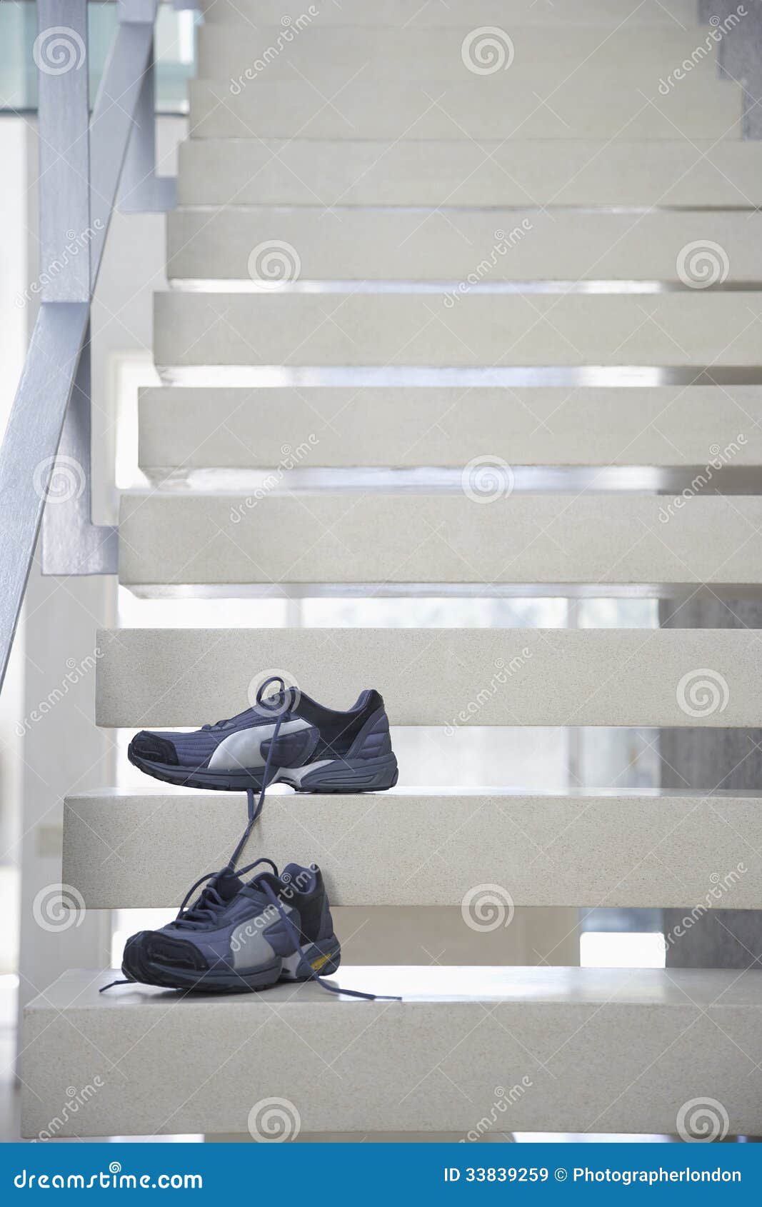 Athletic Shoes on Steps stock image. Image of steps, athletic - 33839259