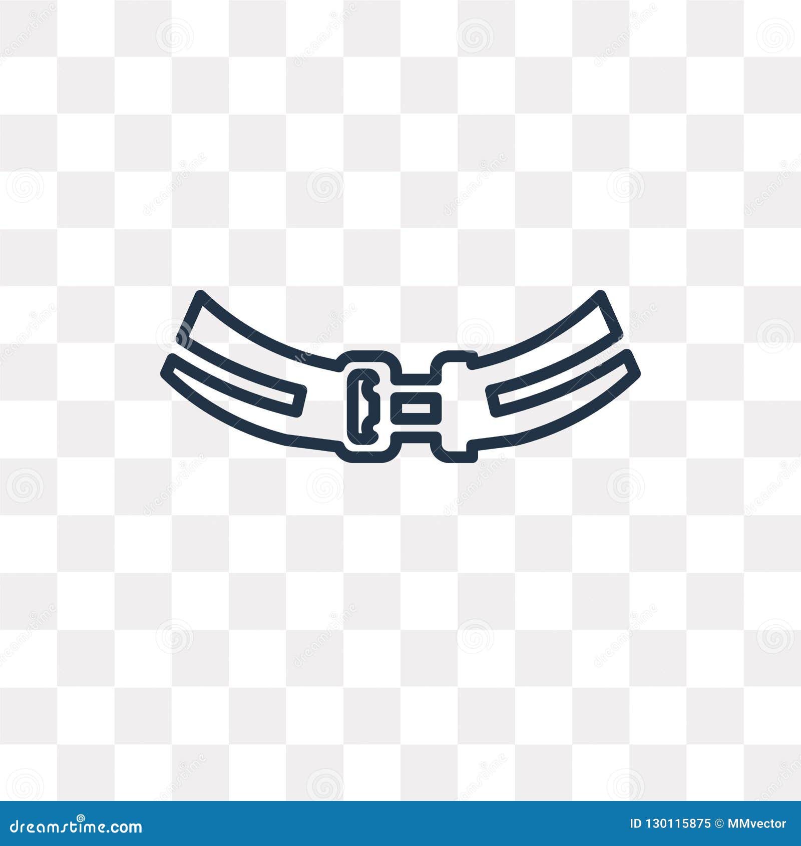 Athletic Strap Vector Icon Isolated On Transparent Background, L ...