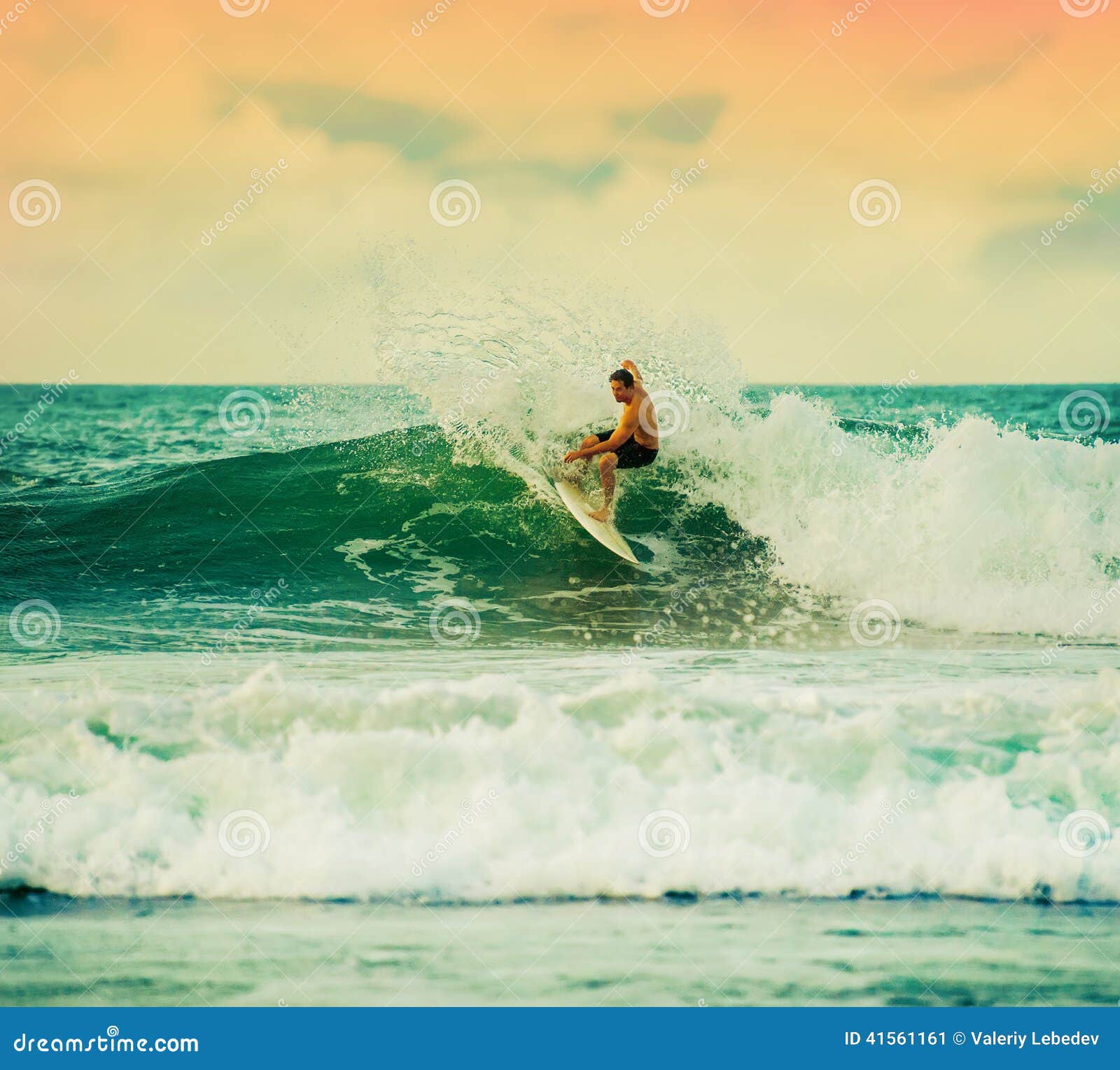 Athletic surfer with board stock image. Image of sunlight - 41561161