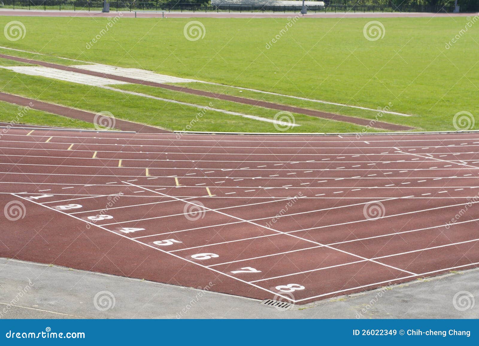 The athletic track stock image. Image of competition - 26022349
