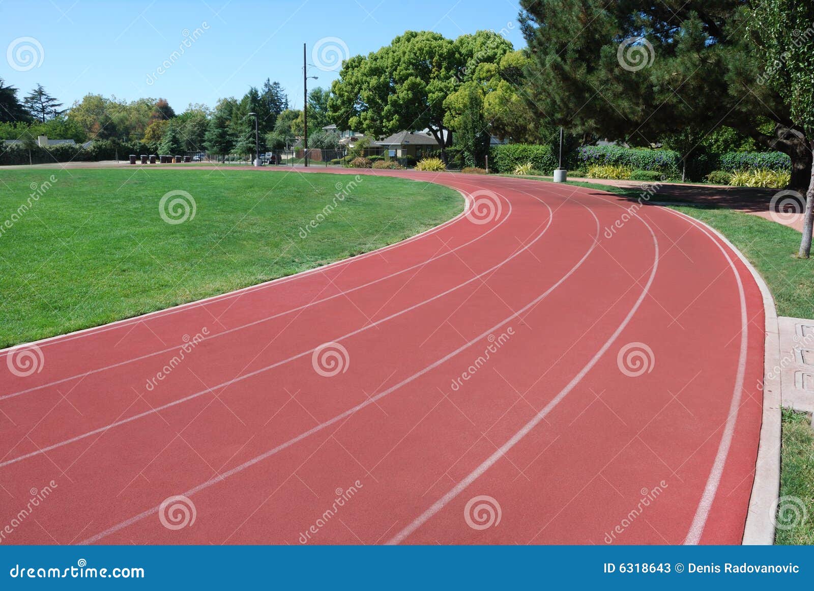 Athletic Track stock image. Image of field, color, athlete - 6318643