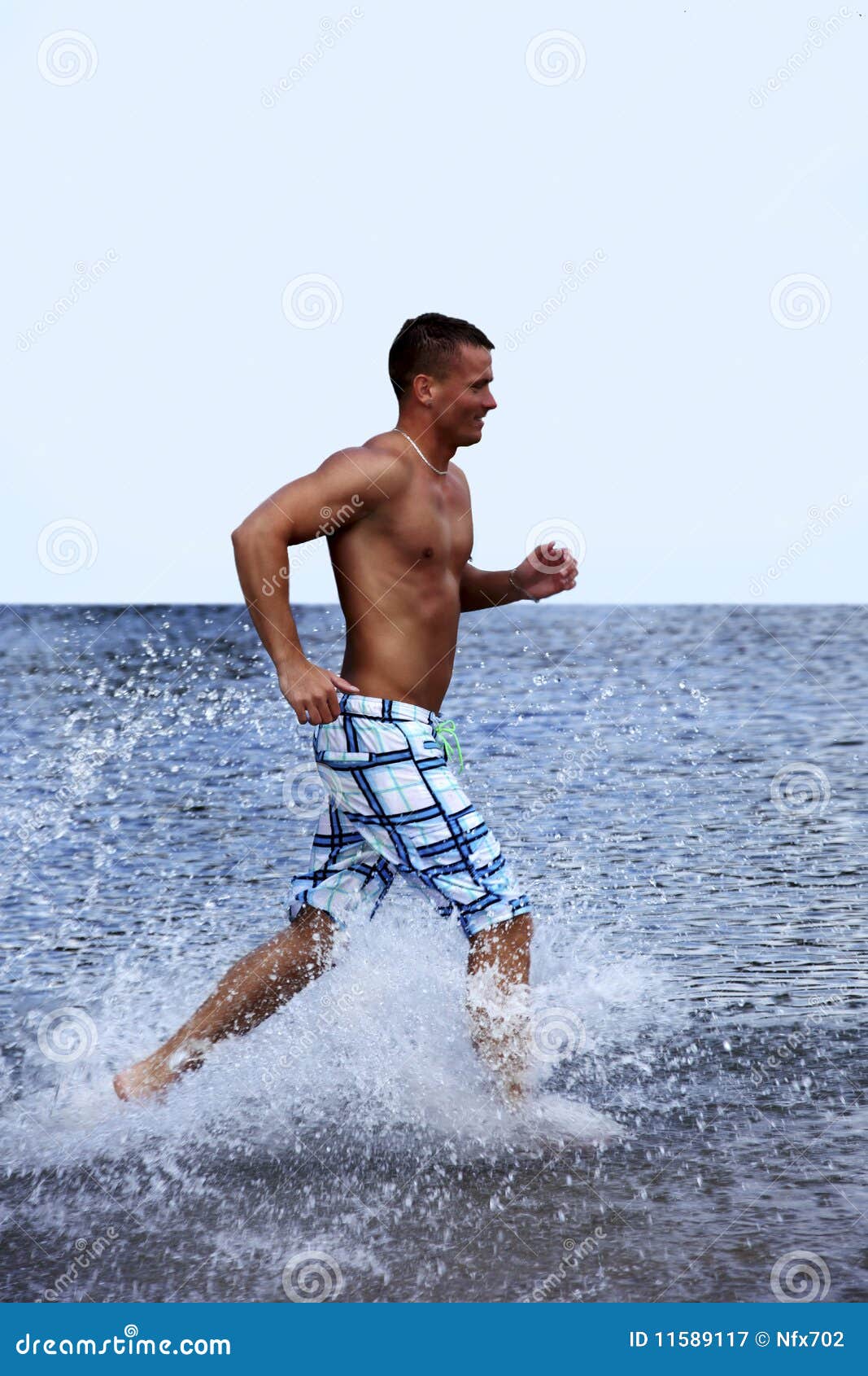 Athletic Water Runner stock image. Image of body, muscle - 11589117