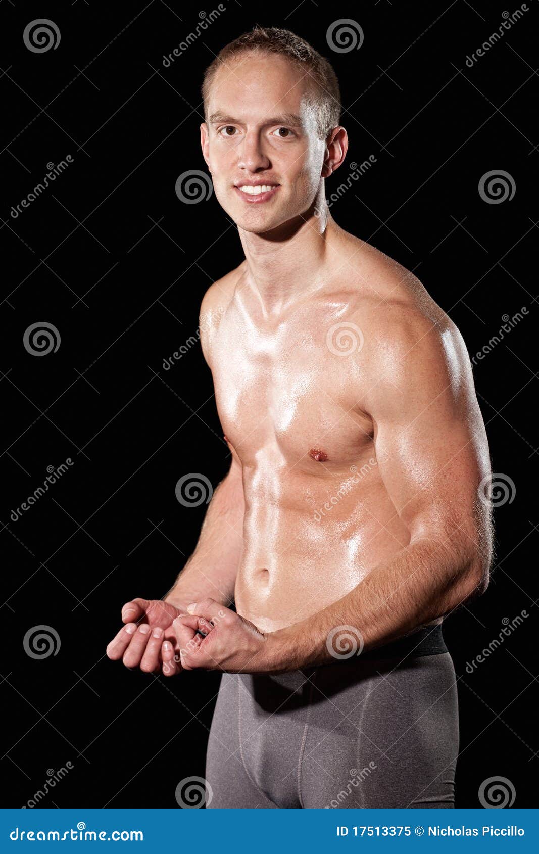 Athletic Young Man stock image. Image of studio, athletic - 17513375