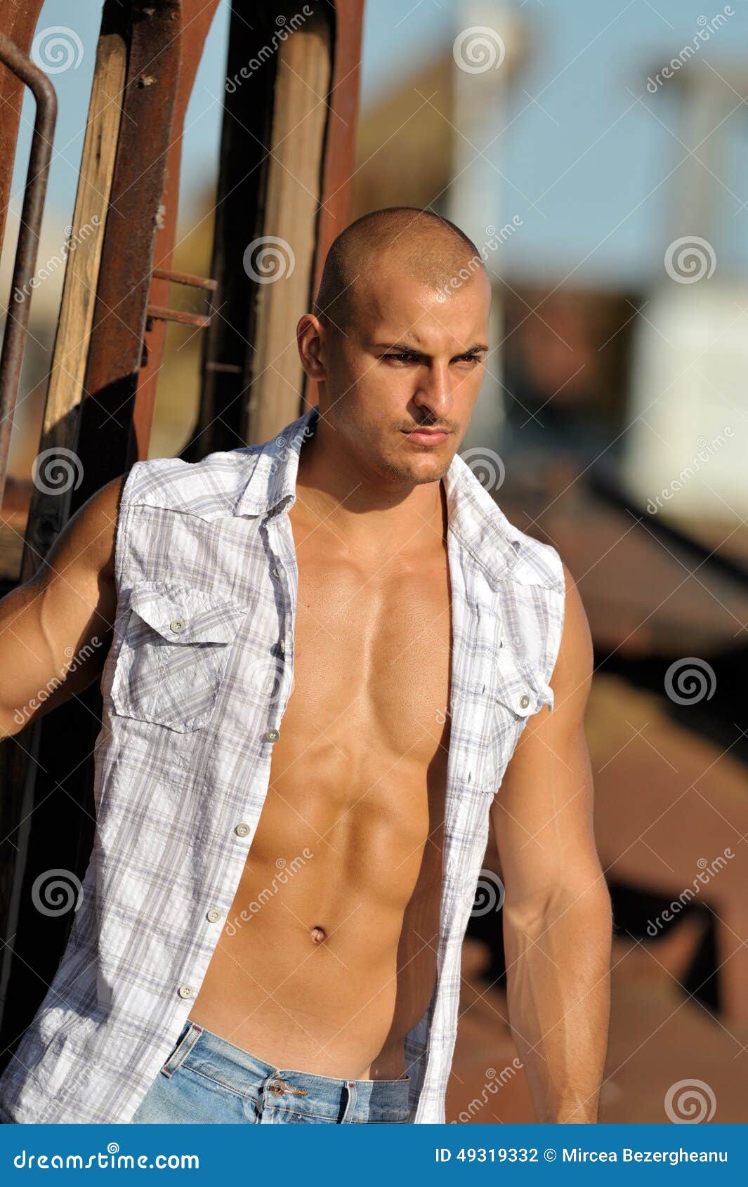 Athletic young man outdoor stock photo. Image of outdoor - 49319332