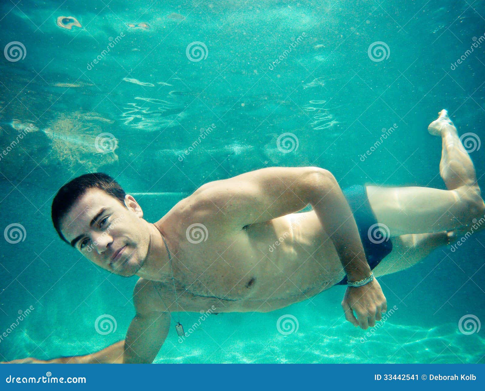 Athletic Young Man Underwater Swimming Stock Image - Image of male, face: 33442541