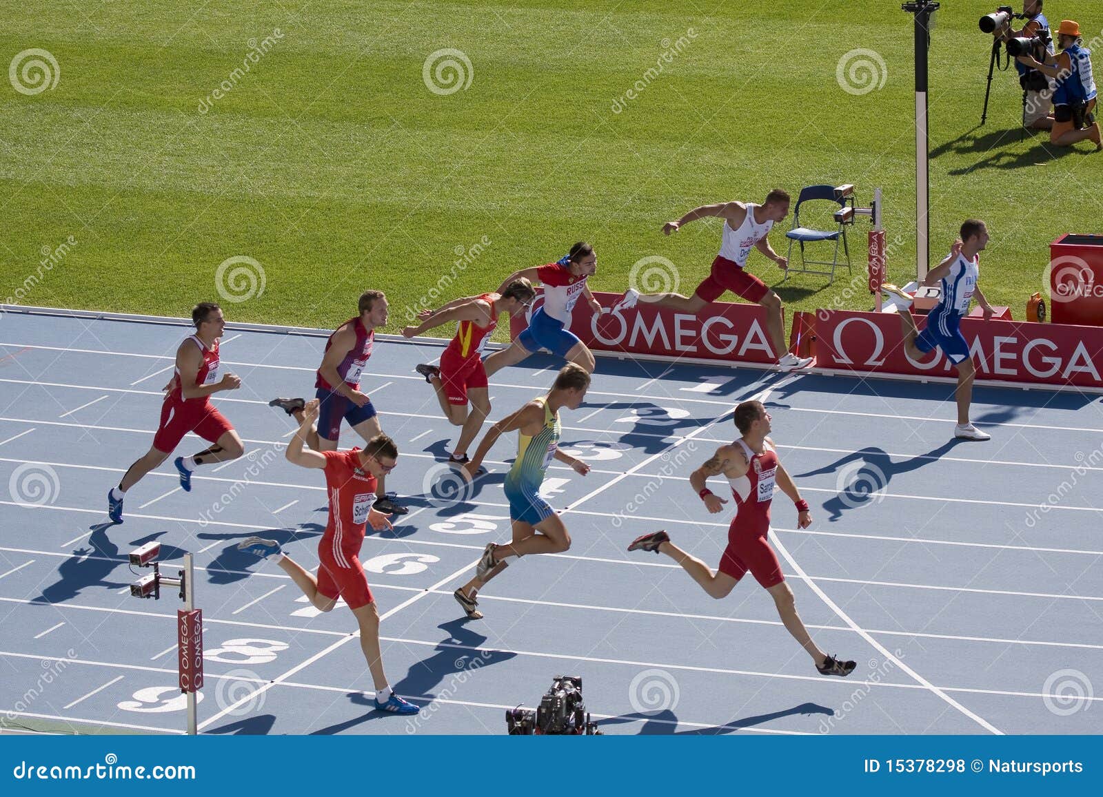 Athletics 100 meters editorial stock photo. Image of olympic - 15378298