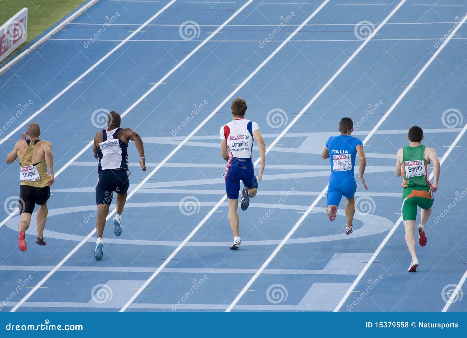 Athletics 100 meters race editorial stock photo. Image of white - 15379558
