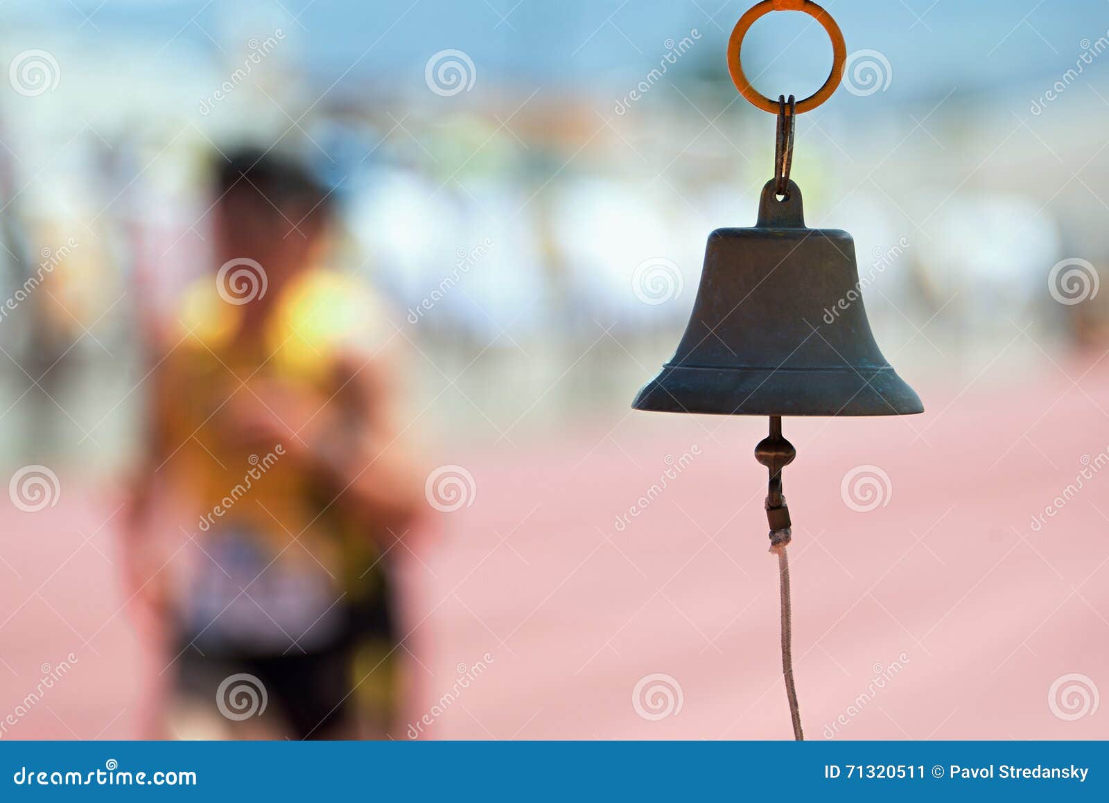 Athletics bell stock image. Image of line, finalizing - 71320511