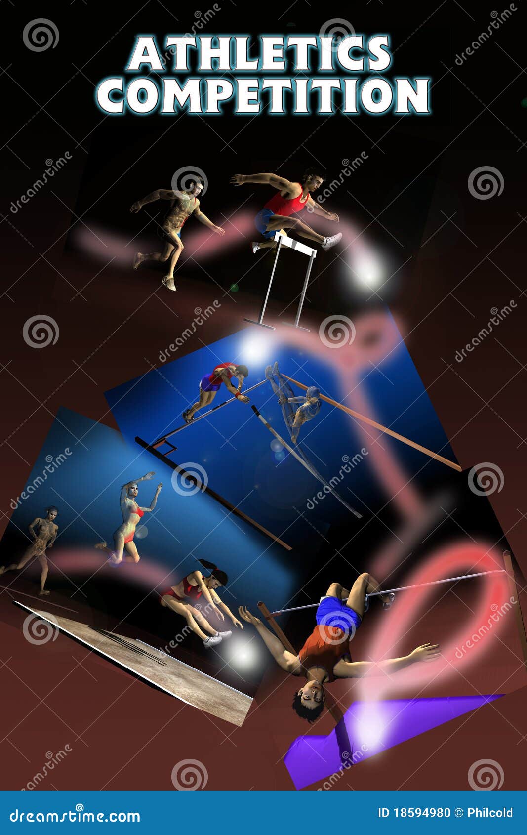 Athletics competition stock illustration. Illustration of bury - 18594980