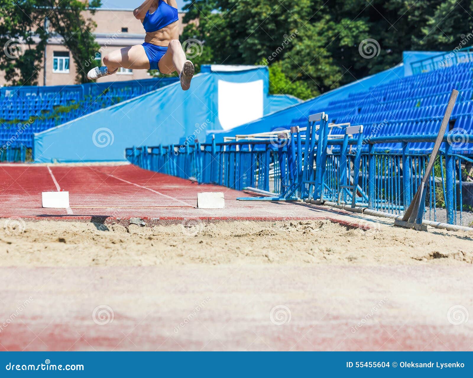 Athletics Competitions in Long Jump Stock Photo - Image of track ...