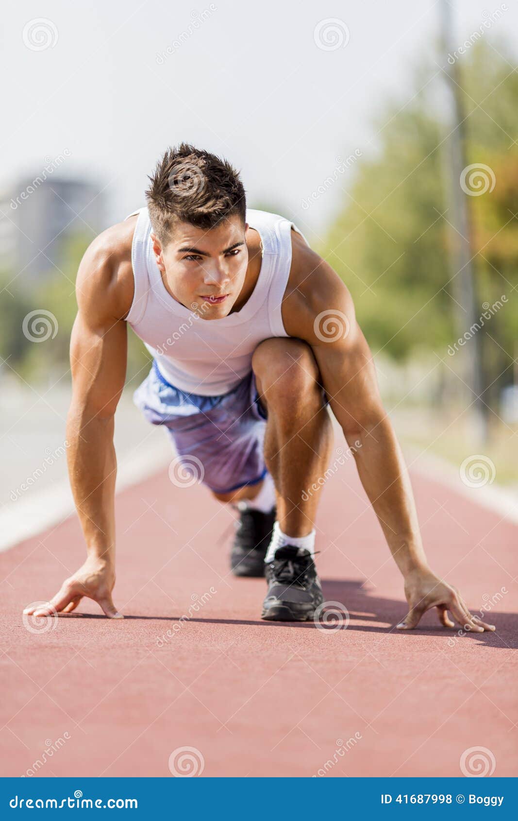Athletics stock photo. Image of male, exercising, runner - 41687998