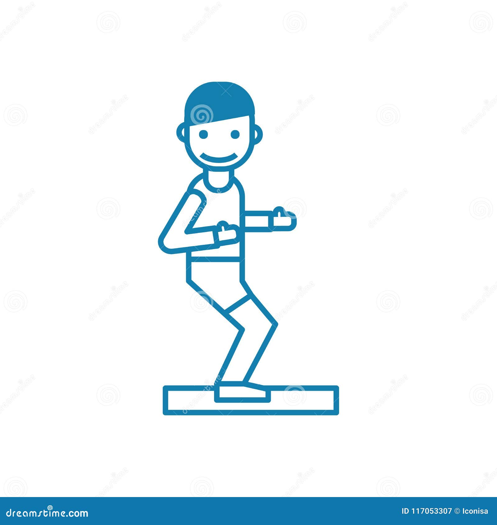 Athletics Line Icons Collection. Sprint, Marathon, Relay, High-jump ...