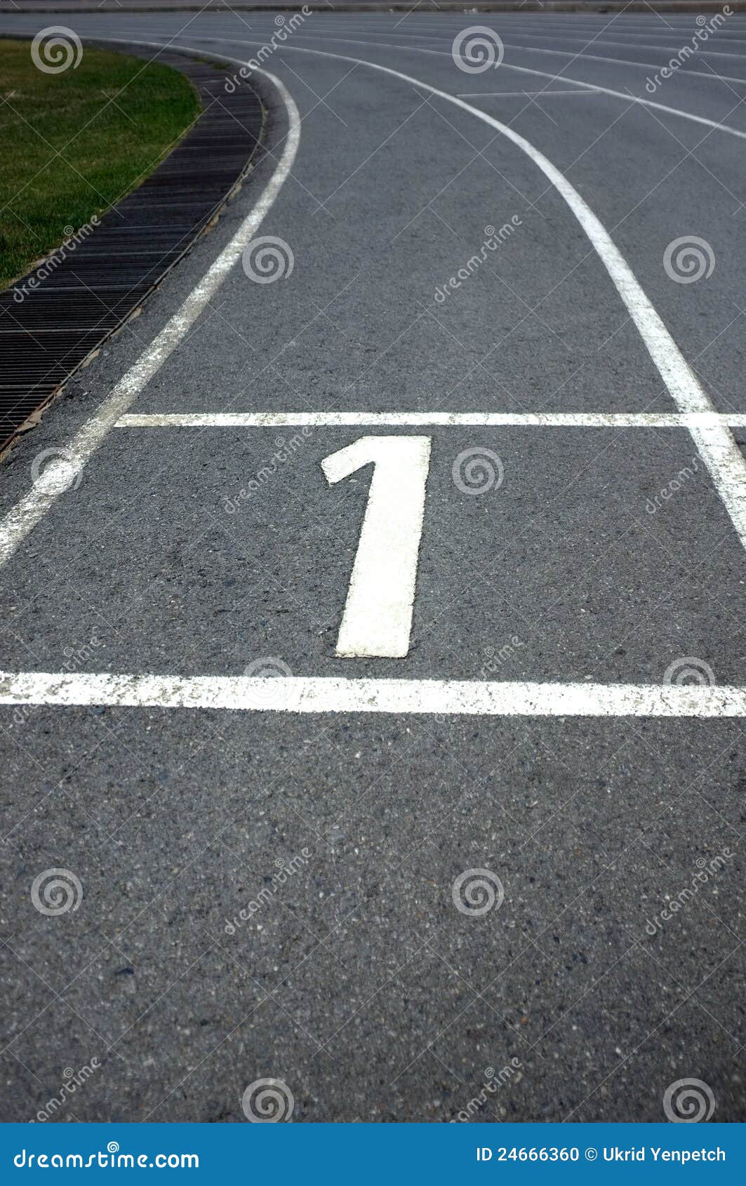 Athletics number 1 track stock photo. Image of track - 24666360