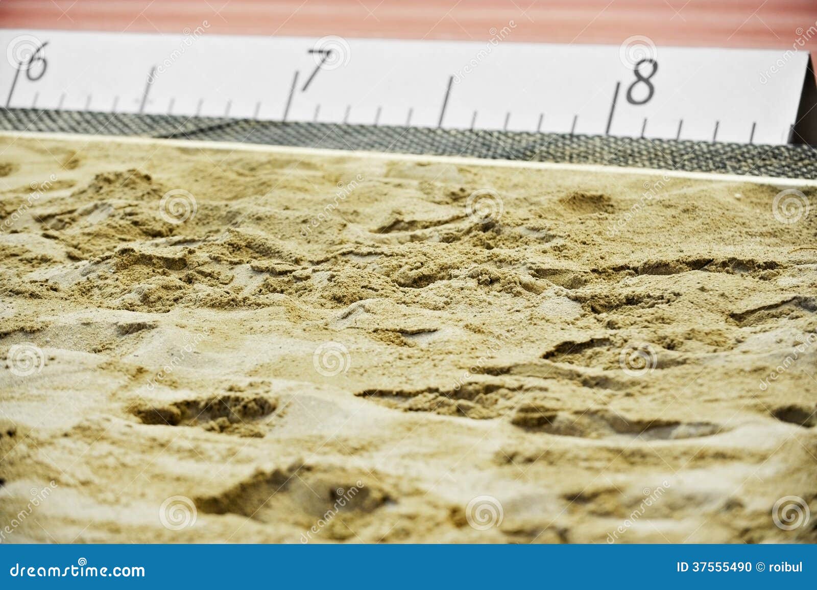 Athletics sand pit stock photo. Image of athletic, line - 37555490