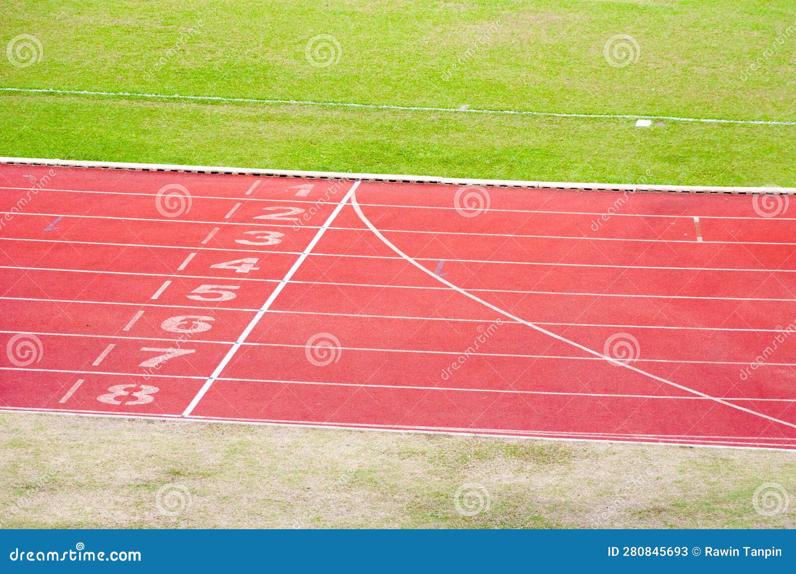 Athletics Stadium Running Track Stock Image - Image of sport, stadium ...