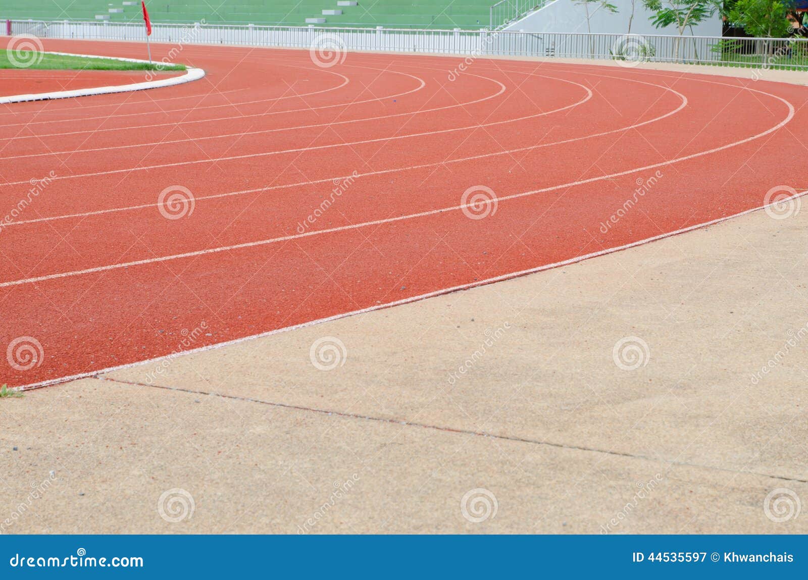 Athletics Stadium Running Track Stock Image - Image of campus, compete ...