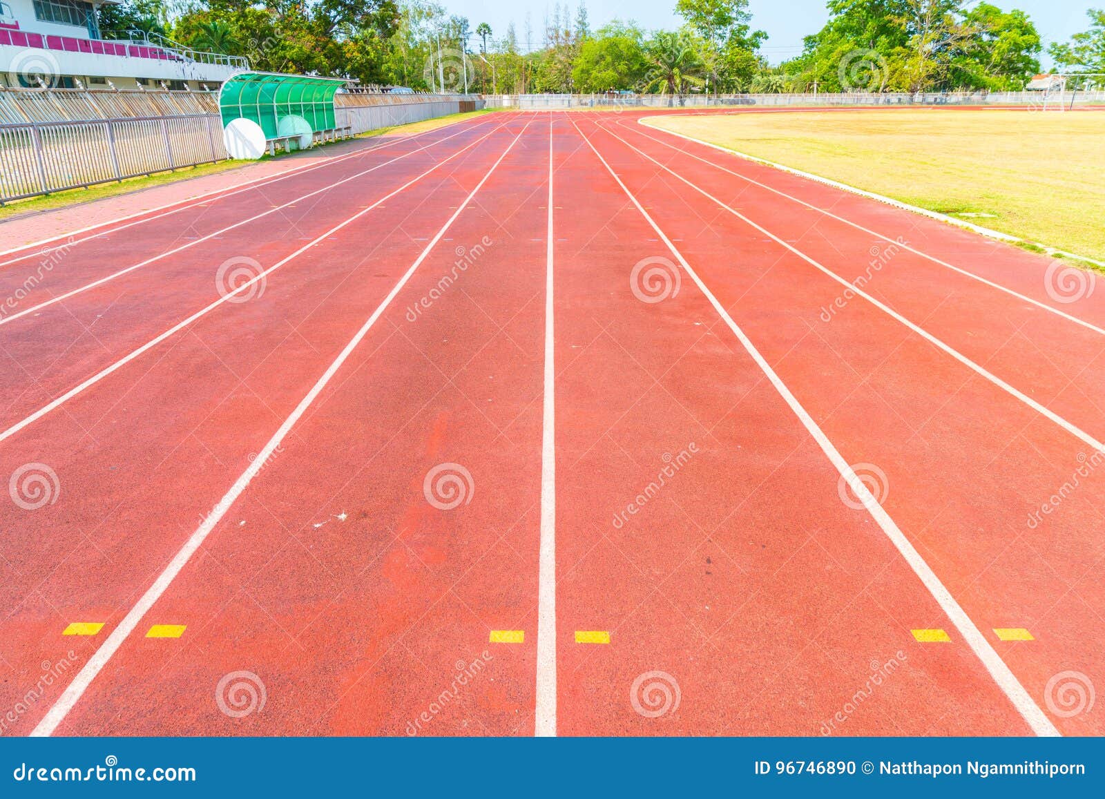 Athletics Stadium Running Track Stock Photo - Image of number, curve ...