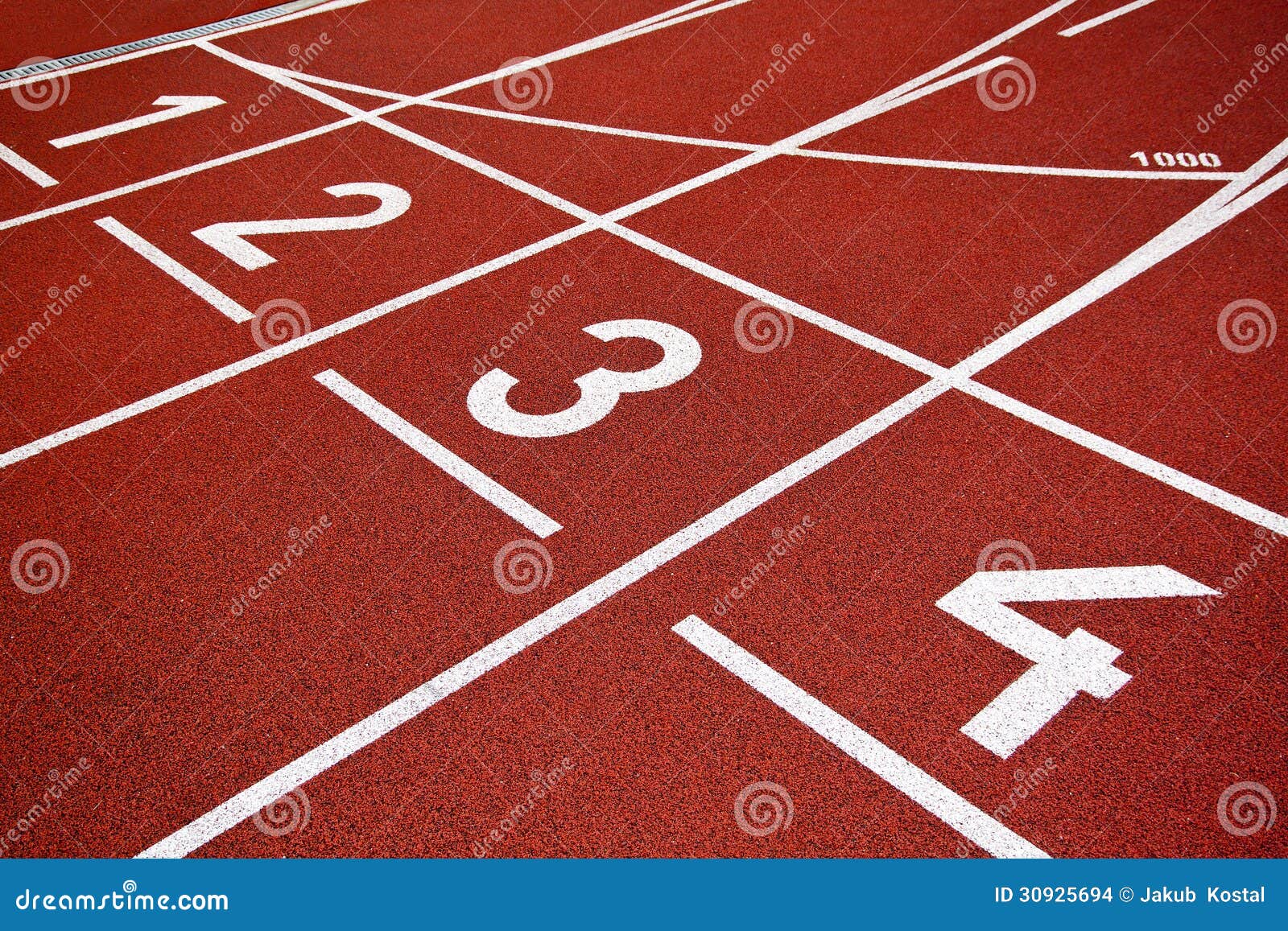 Athletics Start Track Lanes Stock Photo - Image of lane, rubber: 30925694