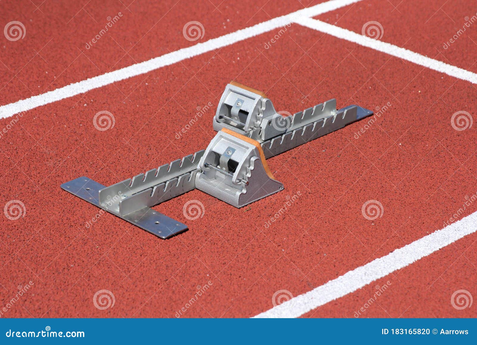 Athletics Starting Blocks. Royalty-Free Stock Photography ...